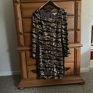 Boston Proper | Dresses | Boston Proper Crashed Velvet Squine Dress ...